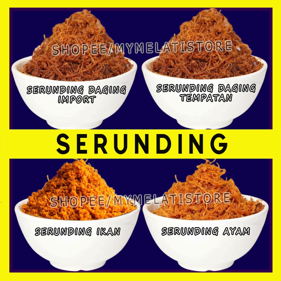 Serunding Daging Tempatan / Ayam / Ikan Kelantan - Buatan Warisan Kg ...