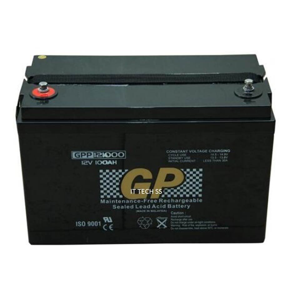 GP 12V 120AH PREMIUM Rechargeable Sealed Lead Acid Battery | Shopee ...