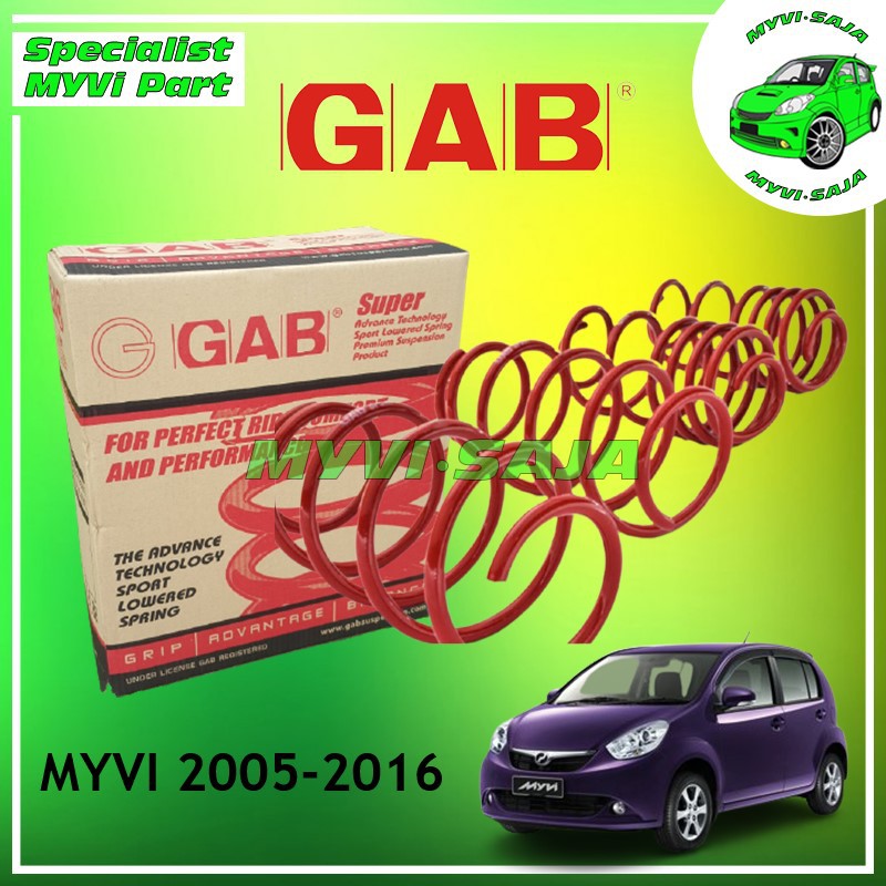 PERODUA GAB SPORT LOWER SPRING SET MYVI KELISA KENARI AXIA BEZZA VIVA ...