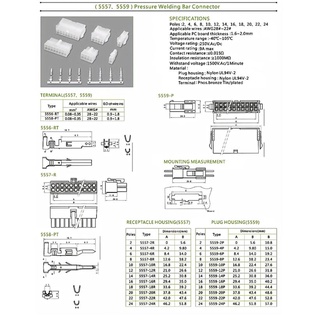 Molex 2 To 24 Pin Way 4.2mm Multi Plug Connector Sets Male + Female ...