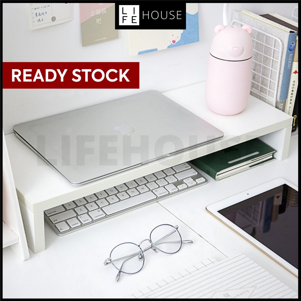 1/2 Tier Screen Monitor Shelf Computer Rack Monitor Stand Riser Monitor ...