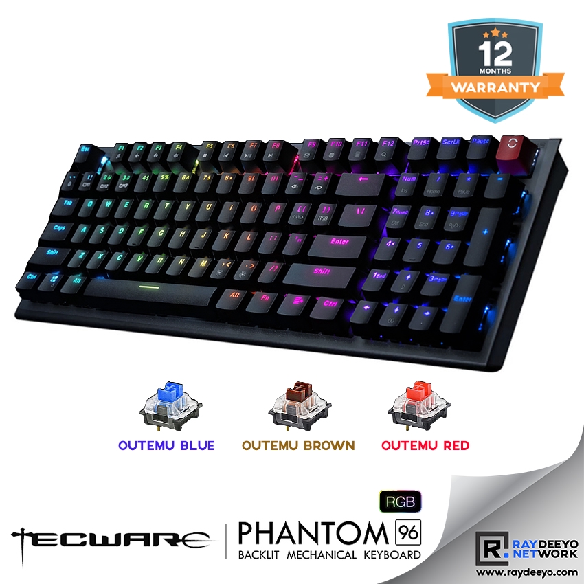 TECWARE PHANTOM 96 RGB KEYBOARD [Choose Your Switch] -NEW | Shopee Malaysia