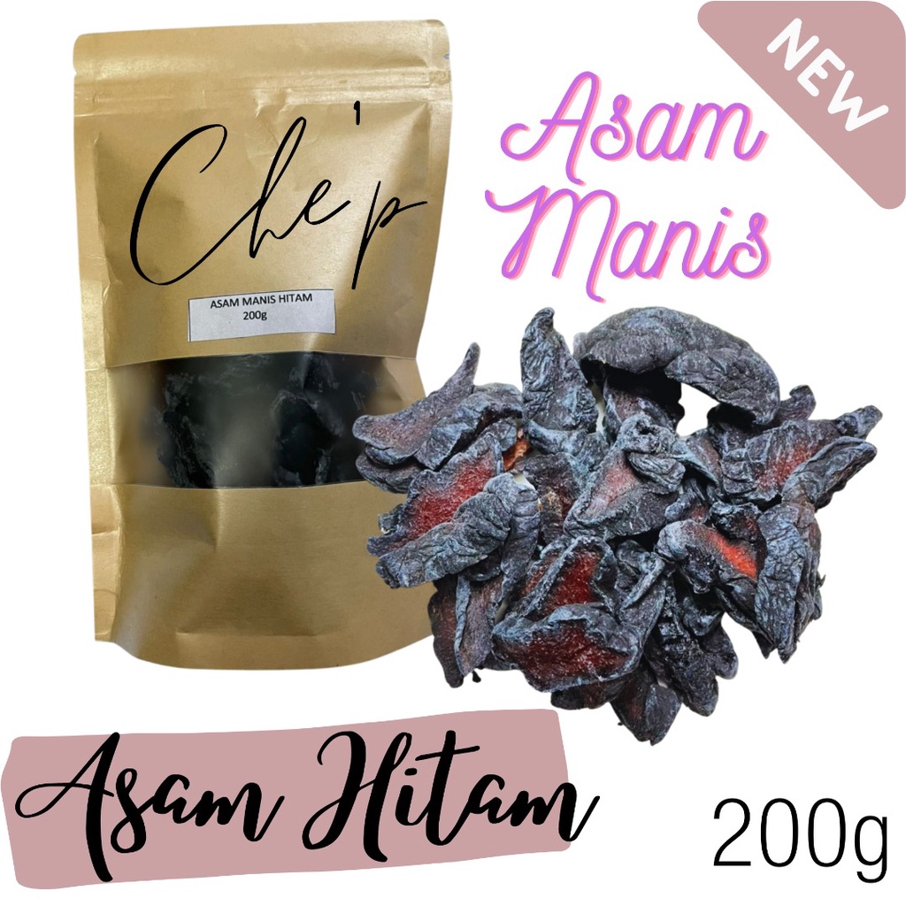 ASAM MASAM MANIS HITAM 200g ( ZIPLOCK PACKING) | Shopee Malaysia