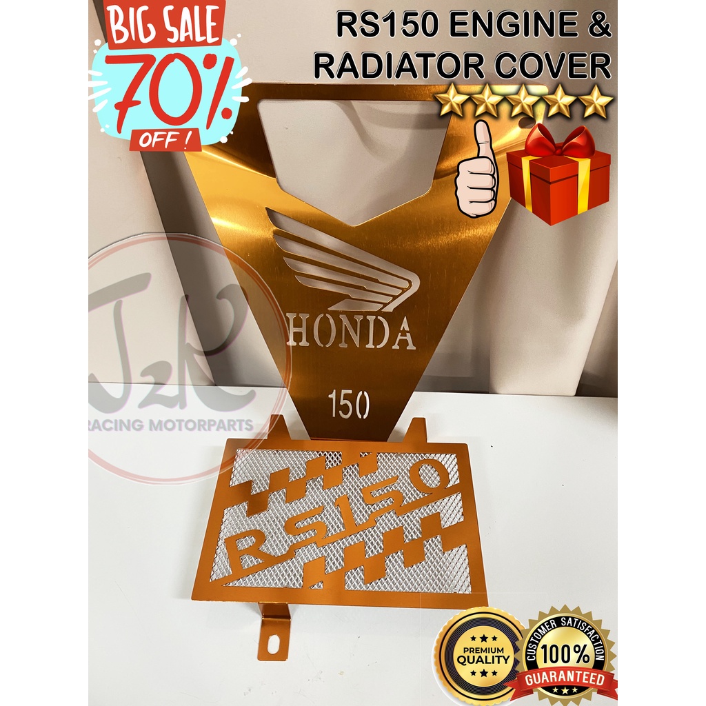 HONDA RS150 V1 V2 ENGINE COVER+COOLANT COVER RS150R COVER ENJIN ...