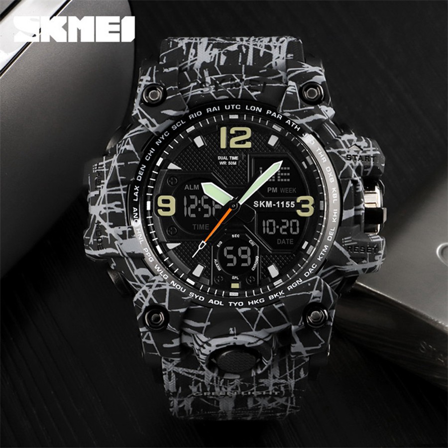 [100% Genuine] NEW 1155B Skmei Original Men's Watch Outdoor Sport ...