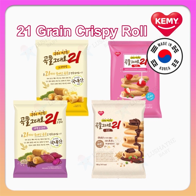 Kemy Premium Baked Grain Crispy Roll 21 150g Biscuit Biskut Cookies ...