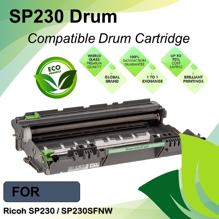Compatible Drum SP230 Black Laser Drum Cartridge for Ricoh SP230 ...