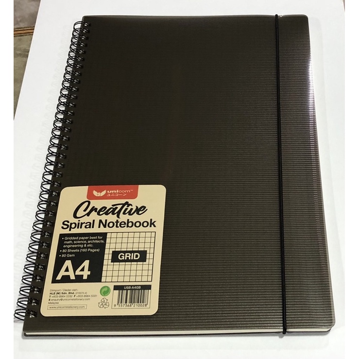 A4 GRID Creative Spiral Notebook | Shopee Malaysia