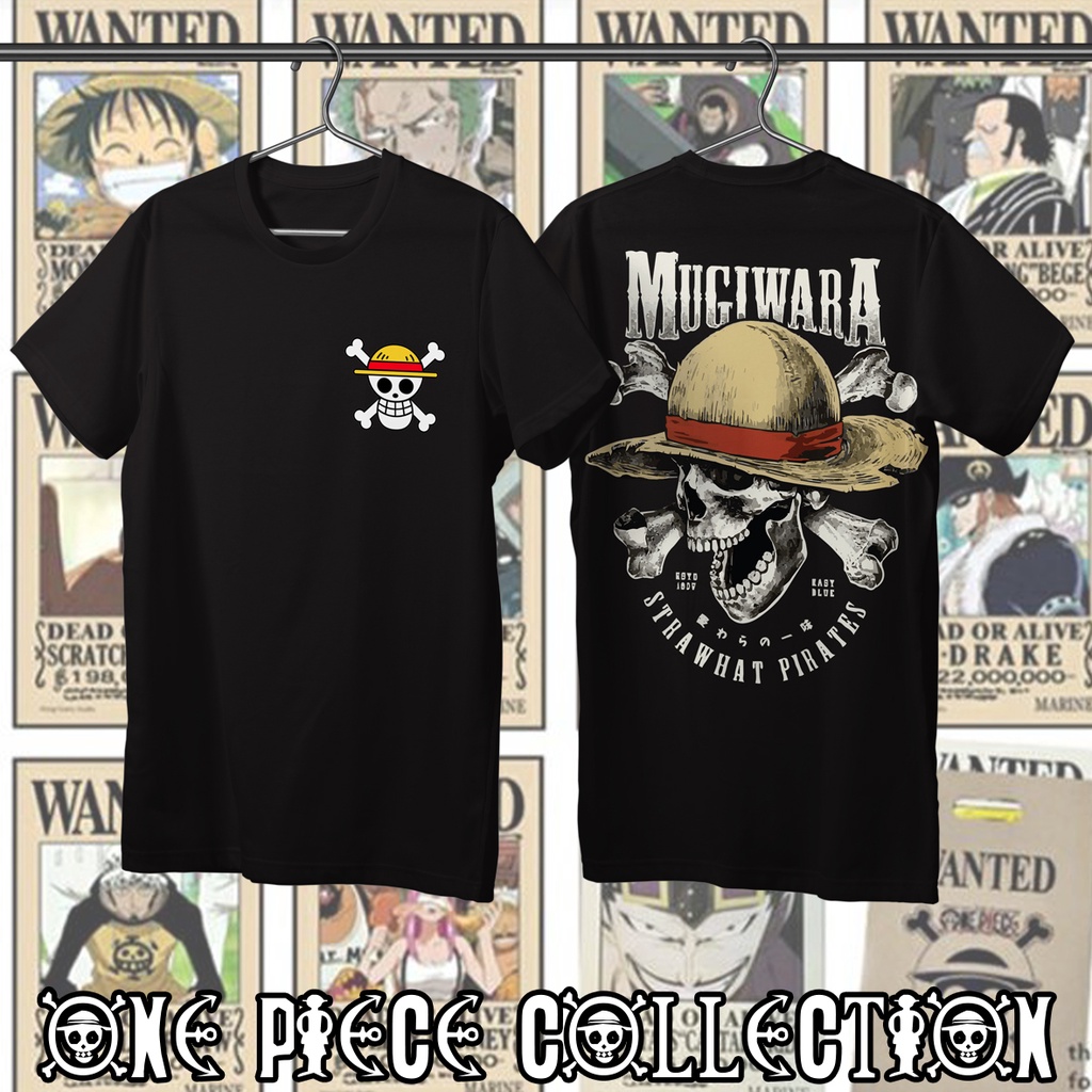🔥promosi Hebat🔥luffy Mugiwara Men T Shirt Baju Lelaki Perempuan T Shirt