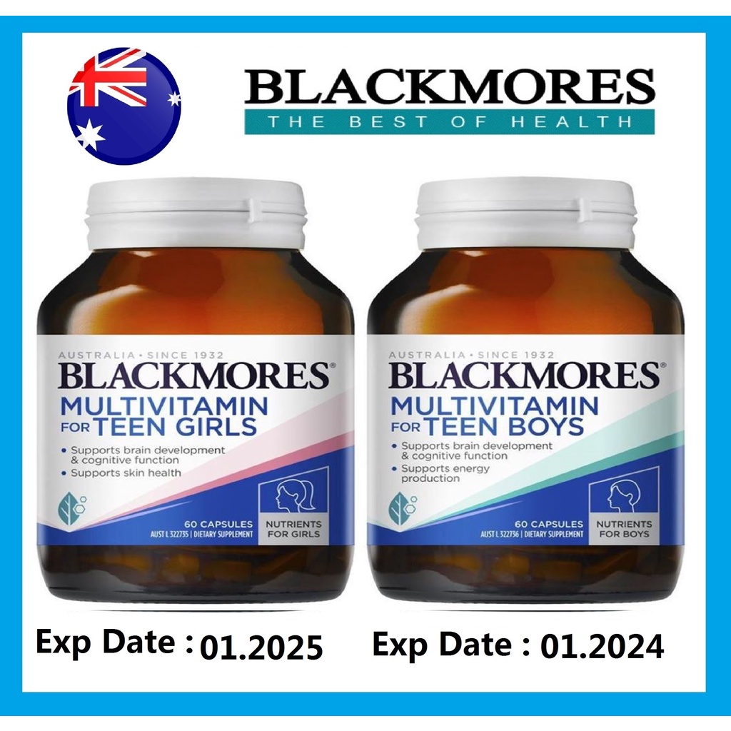 Blackmores Multivitamin for Teen Girls / Teen Boys 60s capsules | Shopee Malaysia