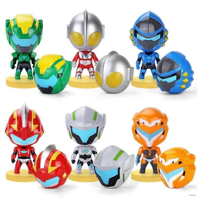 Ultraman power deformation little boy toy Q version doll steel flying ...