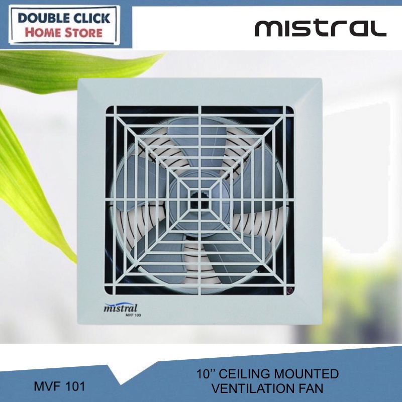 Mistral MVF 101 10" ceiling Mount Ventilation Fan With JKR Approval ...