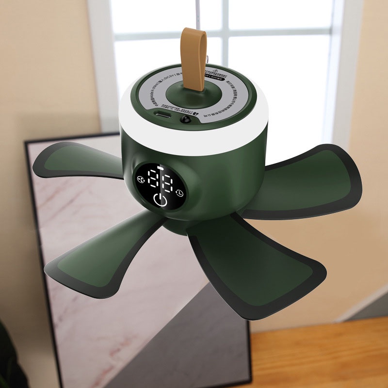Lithium battery mini ceiling fan Tent fan / dormitory ceiling fan ...