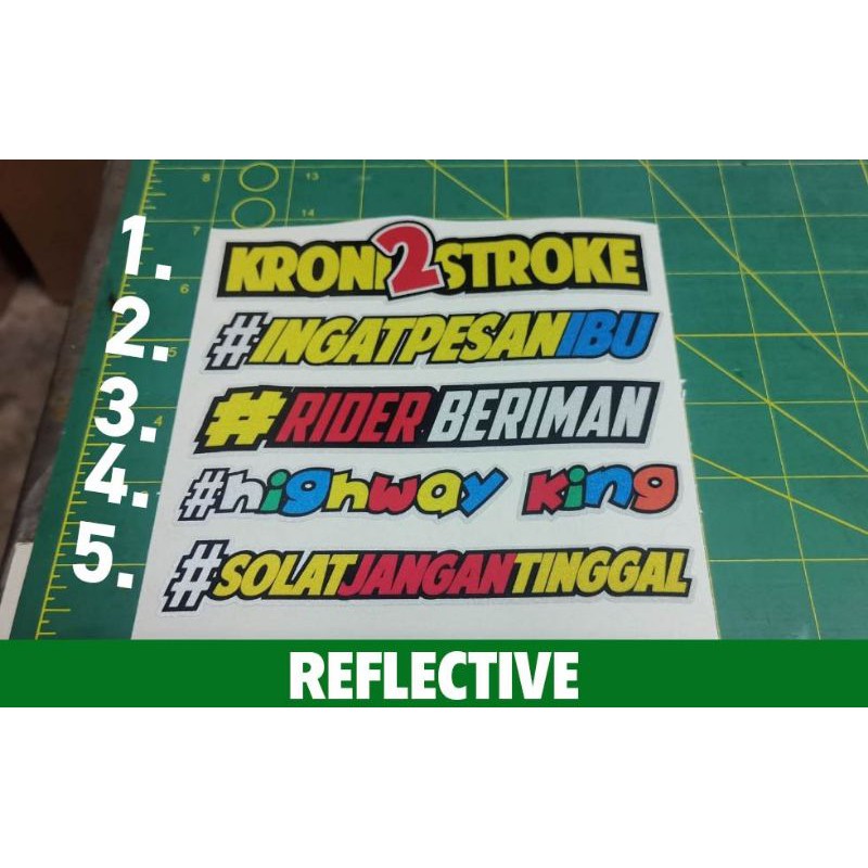 Sticker Reflective /Sticker Pantul Cahaya/Sticker pvc | Shopee Malaysia