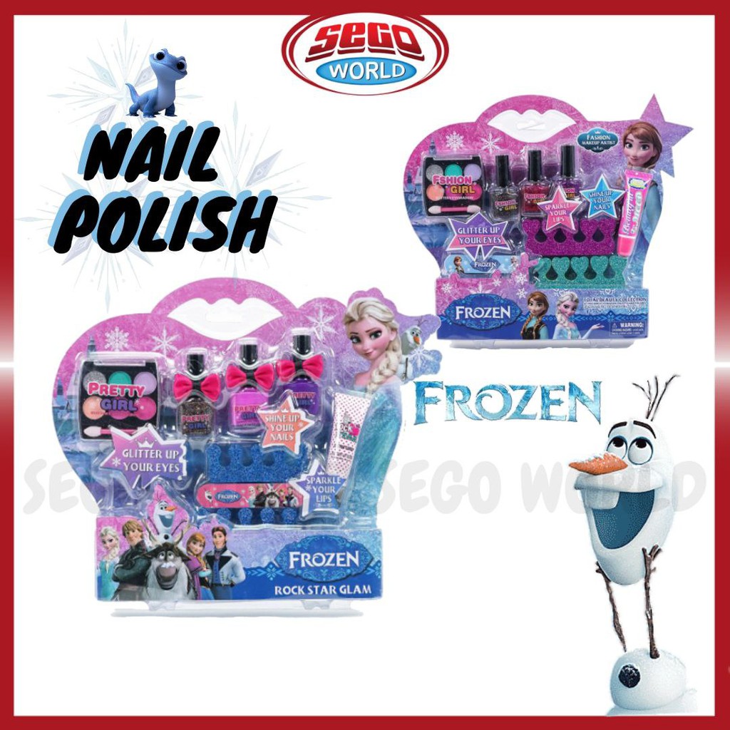 Kids Frozen Makeup Kit Set Nail Polish For Kid Girls Mainan Budak ...