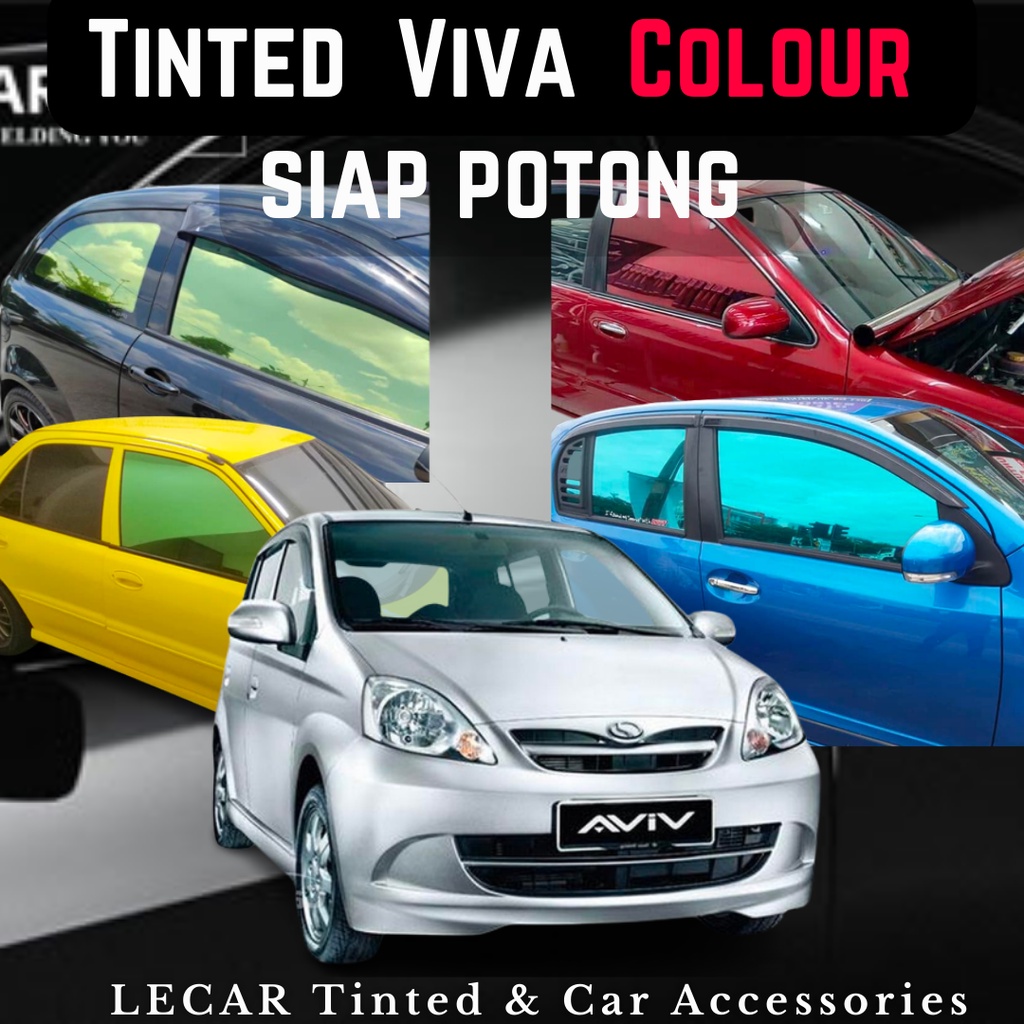 Tinted Perodua Viva / tinted kereta/ tinted Perodua Viva siap potong ...