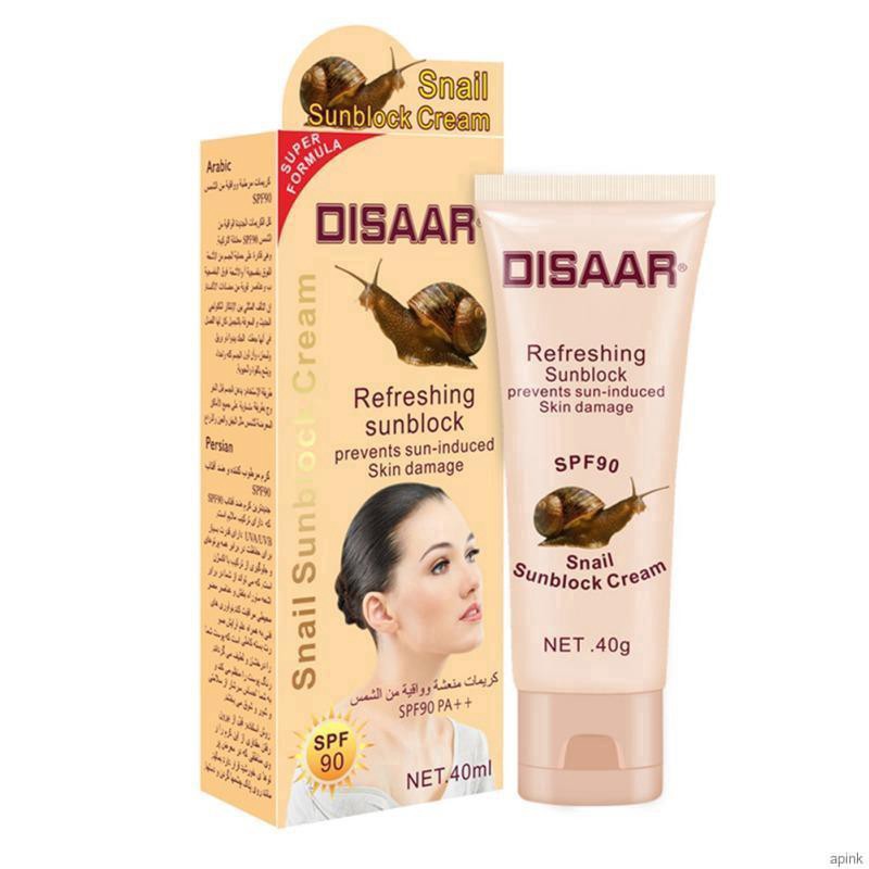 Snail Sunblock Cream SPF 90 Moisturizing Prevent Sun Damaged BB cream ...