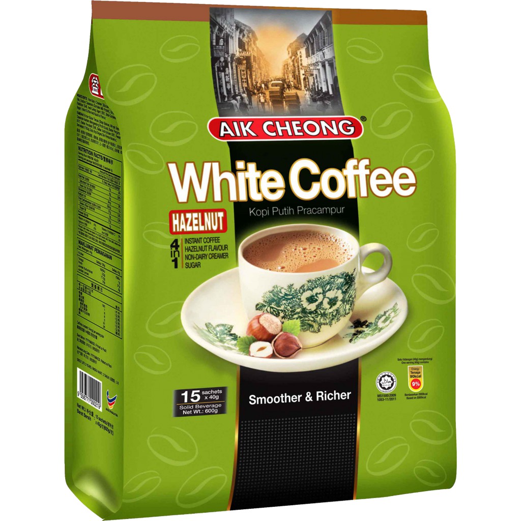 Aik Cheong White Coffee Hazelnut (4 in 1) - 15sX40g | Shopee Malaysia