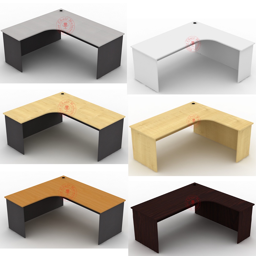 L-Shape Office Table / Study Table / Study Desk / Writing Table / Meja ...