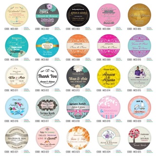 Sticker Wedding Door Gift Stiker Kenduri Kahwin Murah Stickers Doorgift ...
