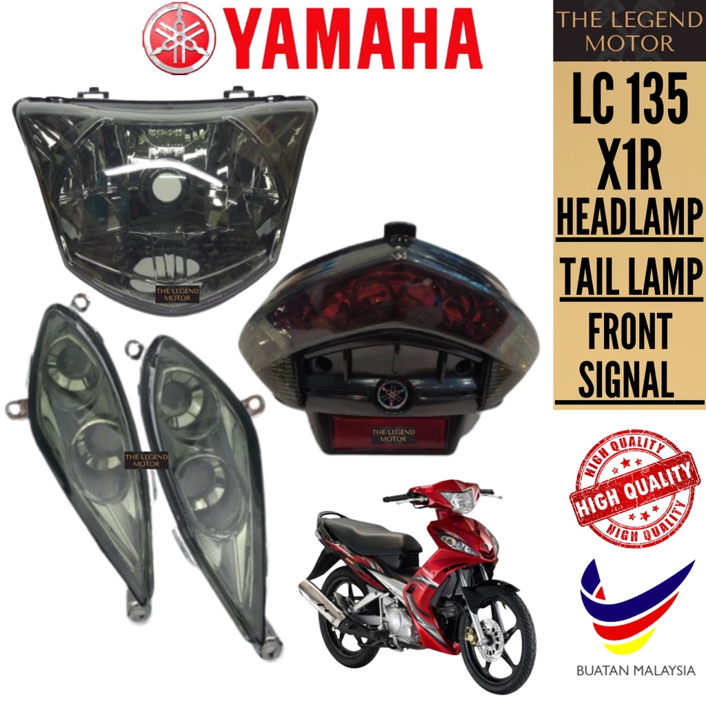 LC135 V1 LC 135 X1R Tail Lamp Lampu Brek Brak Belakang BLKG Head Lamp Smoke Tinted Signal Front ...