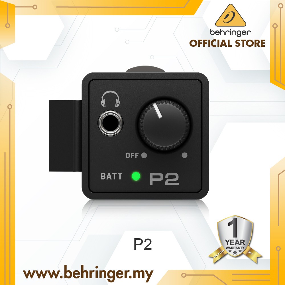 Behringer P2 Ultra-Compact Personal In-Ear Monitor Amplifier | Shopee ...