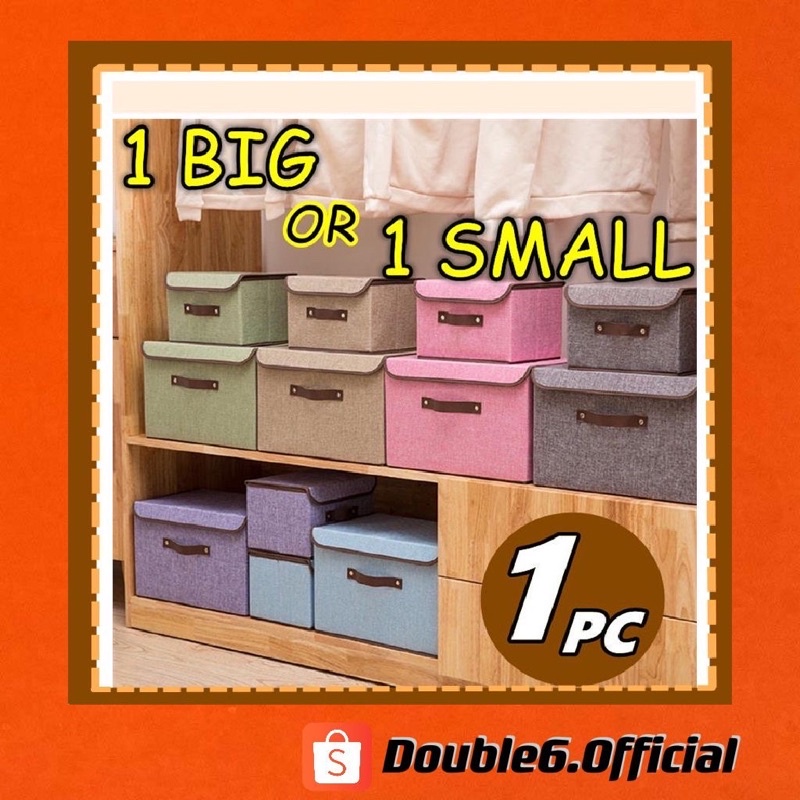 Portable Non-woven Storage Box Storage Box Foldable Linen Cloth Storage ...