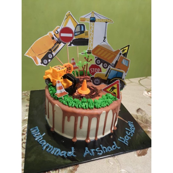 construction topper cake topper lori hias cake birthday topper lorry ...