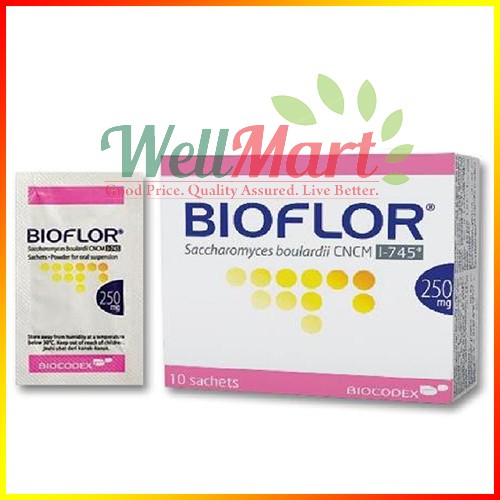 BIOFLOR (SACCHAROMYCES BOULARDII CNCM I-745) 250MG 10 SACHET | Shopee ...