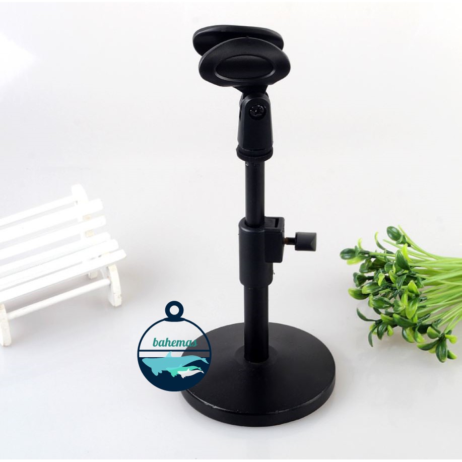 Retractable Mic Microphone Stand Holder FB Live Youtube Stream Karaoke ...