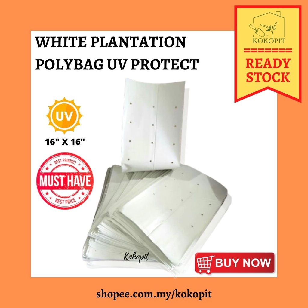 💥READY STOCK💥Thick White Poly Bag HDPE UV | Polibag Putih Tebal ...
