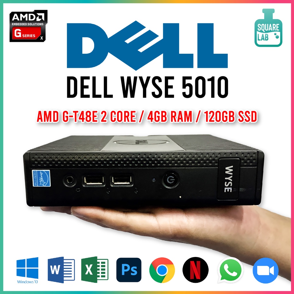 DELL WYSE 5010 Thin Client Small PC SSF DDR3 4GB Ram / 120GB SSD / AMD ...