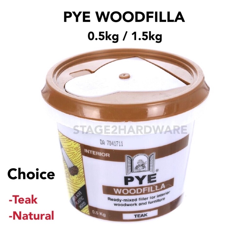 PYE Wood Filler 500g for Wood Crake Hole Gap Repair Teak Natural ...