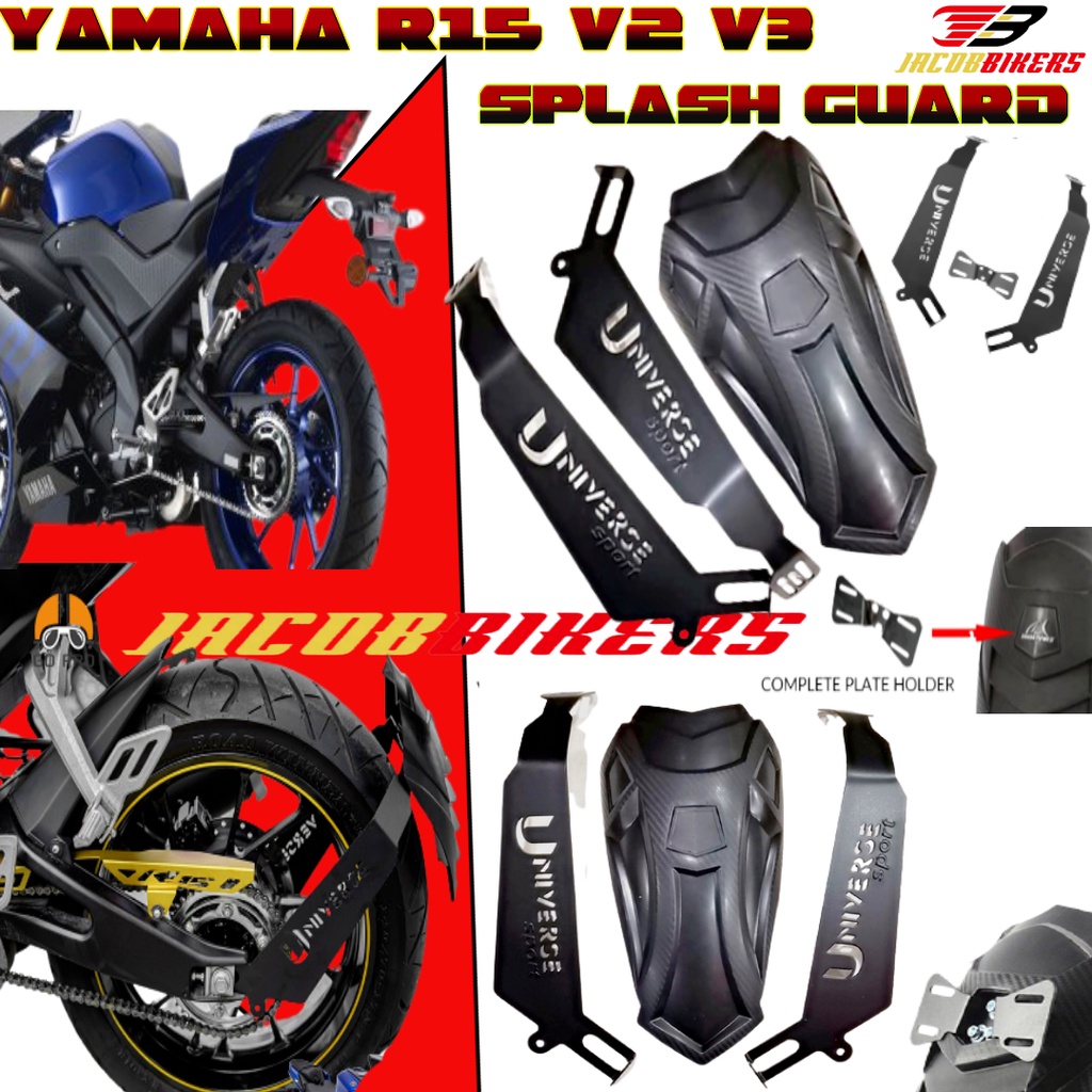 YAMAHA R15 V3 / MT15 SPLASH GUARD YAMAHA R15V3 MUDGUARD COVER | Shopee ...