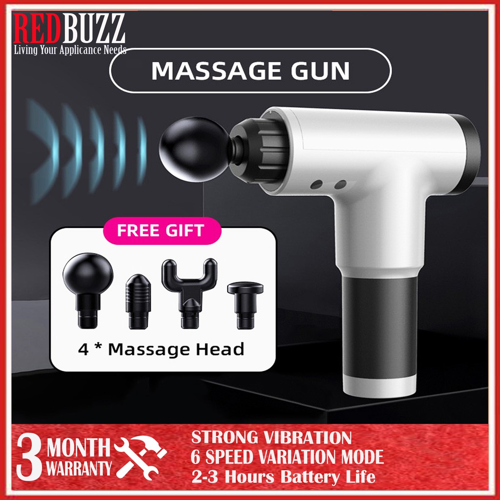 REDBUZZ Professional 3200r/min Massage Gun Muscle Massager Pain Sport ...