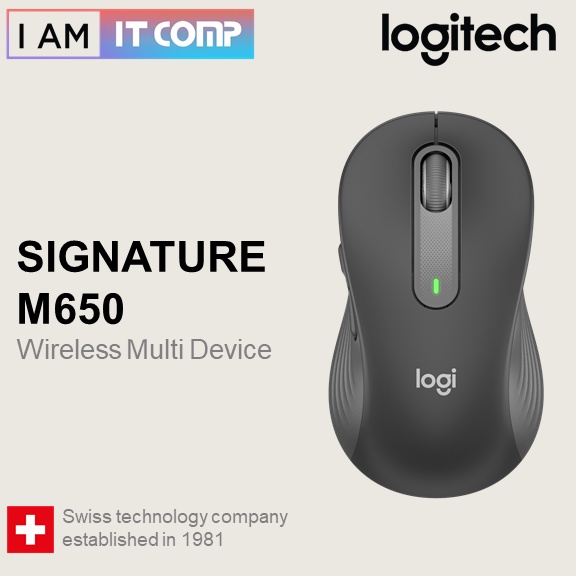 Logitech Signature M650 Wireless Mouse with Silent clicks, customizable ...