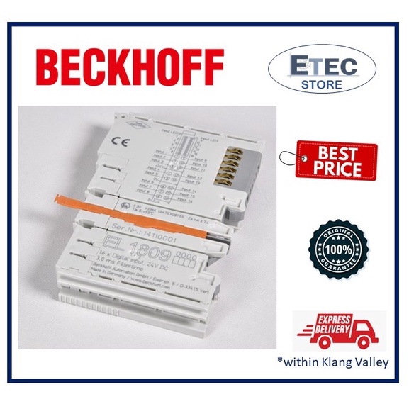 Beckhoff HD EtherCAT Terminal 16-Channel Digital Input EL 1809 | Shopee Malaysia