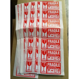 Fragile Sticker - Sticker Amaran Untuk Barang Mudah Rosak | Shopee Malaysia