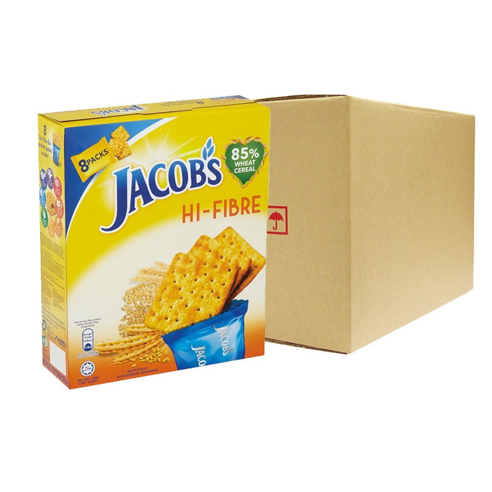 Jacob’s Multi Pack Hi-Fibre Wholegrain Crackers 1 Carton – 4074973 1 x ...