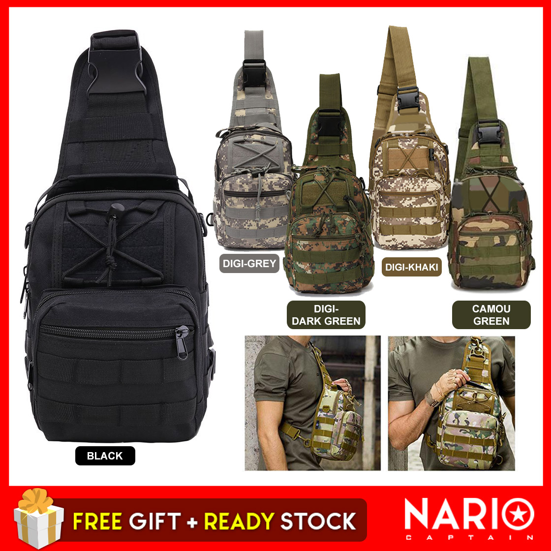 [ REDUCTION MYR 0.01 ] Nario army military 3p pubg tactical attack ...