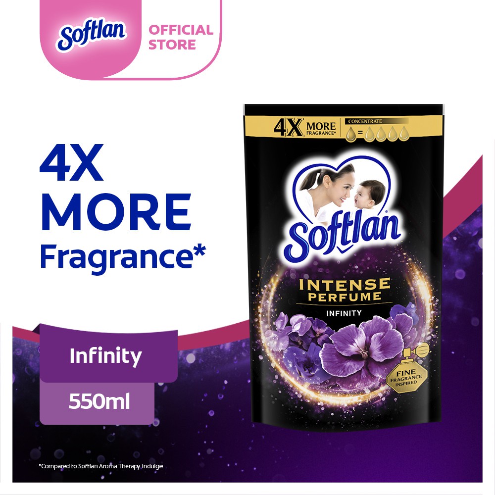 Softlan Intense Perfume 550ml Infinity Refill Concentrated Fabric ...