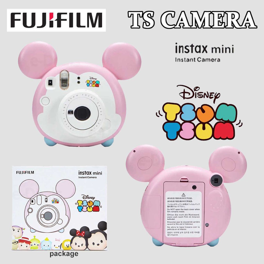 FUJIFILM INSTAX MINI DISNEY INSTANT CAMERA TSUM TSUM PACKAGE | Shopee ...