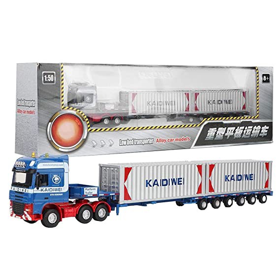Kaidiwei (KDW) 1/50 Low Loader Flatbed Trailer Container Transporter ...