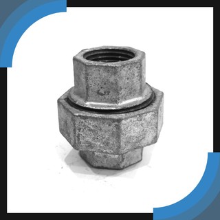 Paip Logam Galvanized Union Connector 1" | 3/4" | 1/2" GI Steel Piping ...
