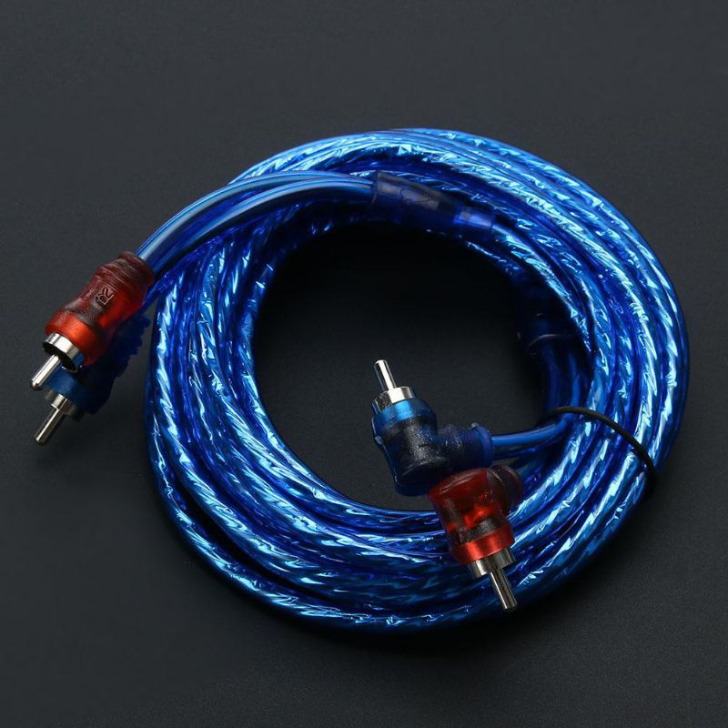 5 Meter 2 RCA to 2 RCA Plug Car Audio Amplifier System Cable Wire♥Ready ...