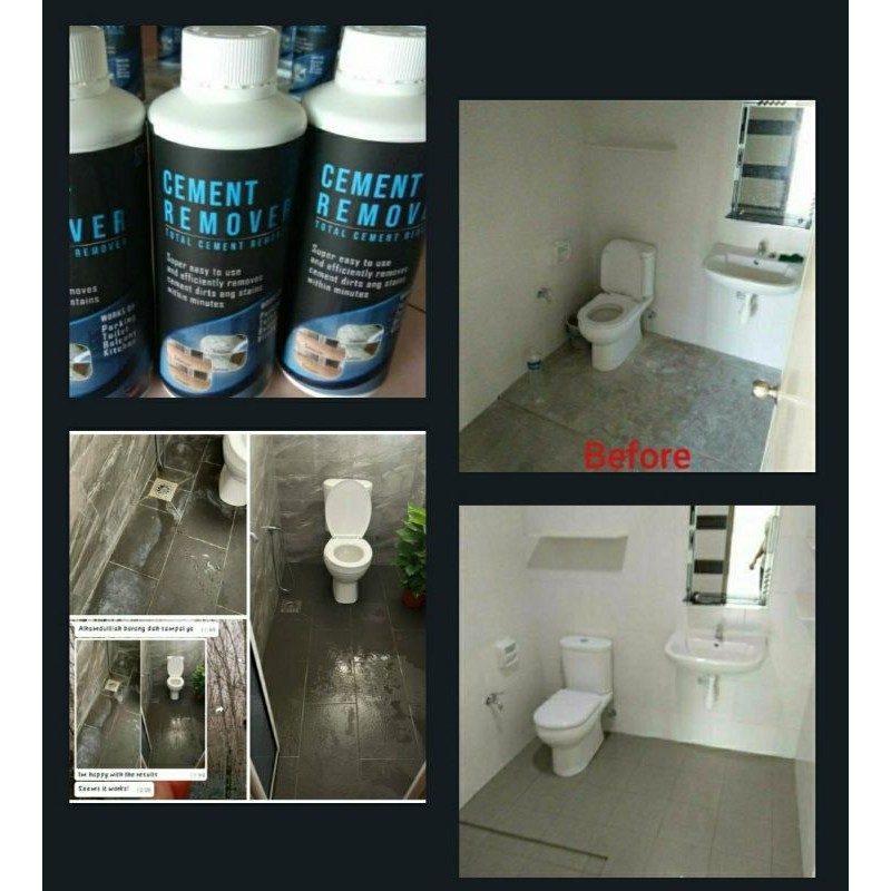 CEMENT REMOVER TILE MOSAIC & FLOOR CLEANER STAIN REMOVER PENCUCI MOZEK ...