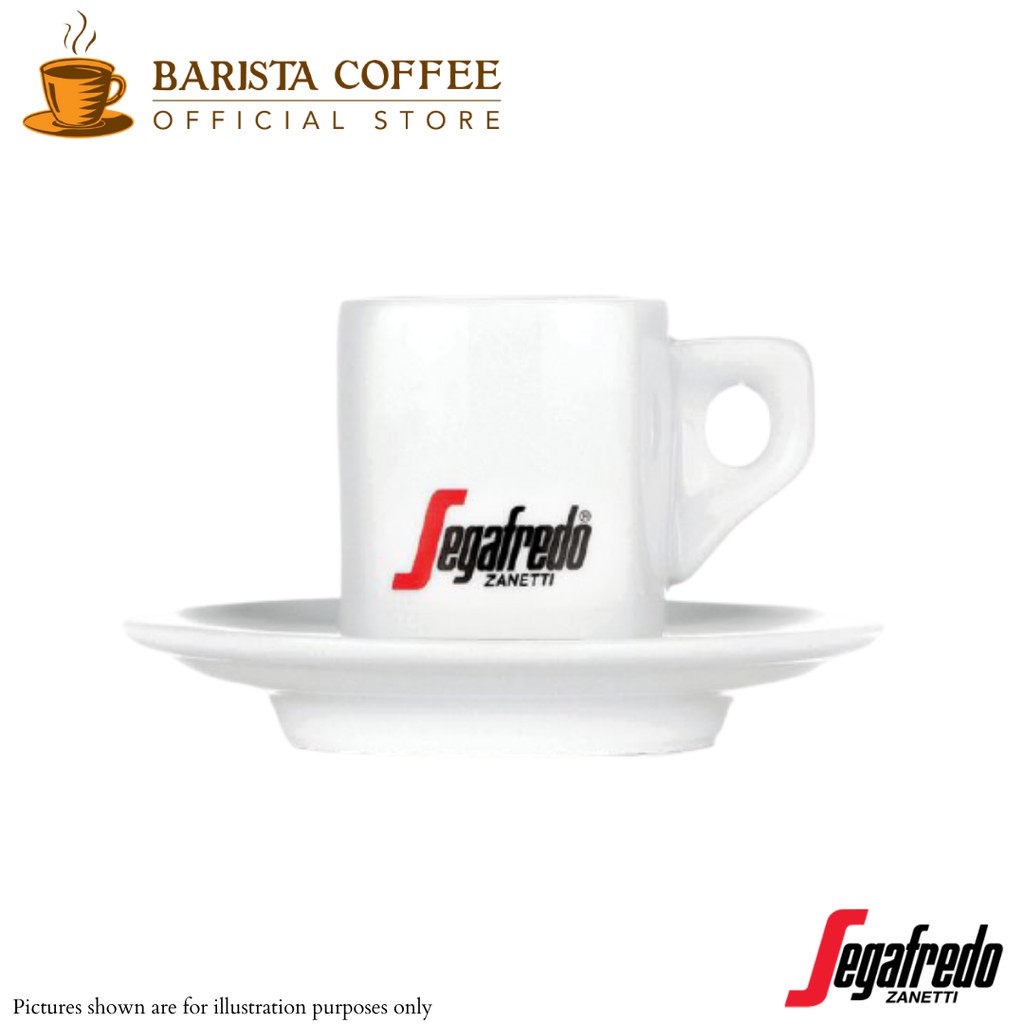 Segafredo Zanetti Branded Espresso Cup with Saucer (1 set) | Shopee ...