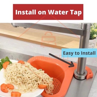 Penapis Sinki Sisa SegiTiga Kering Multi-Function Triangle Drain Basket ...