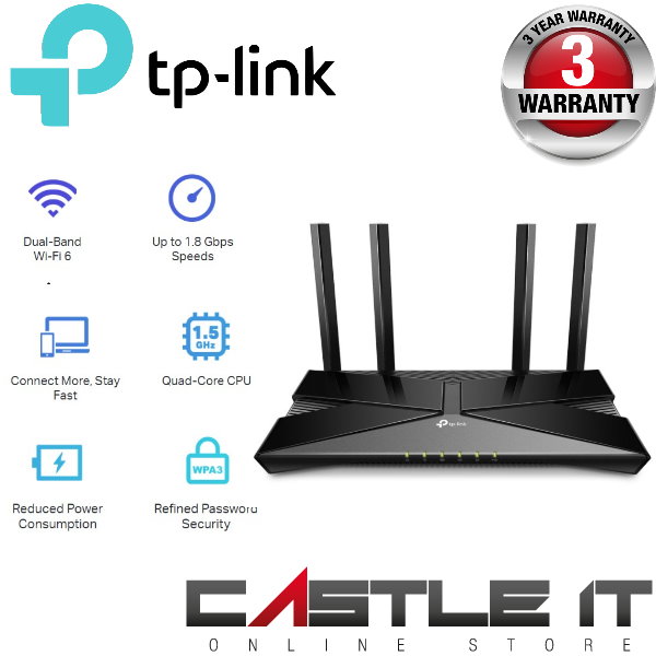Tp-link archer ax20 wifi6 ax1800 gigabit wireless wi-fi router for ...