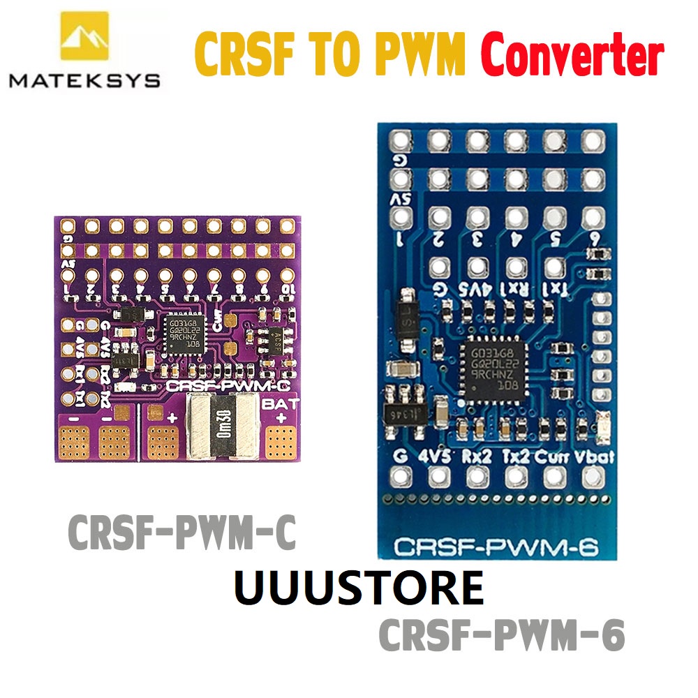 MATEK CRSF TO PWM Converter CRSF-PWM-6 CRSF-PWM-C for TBS Crossfire ...